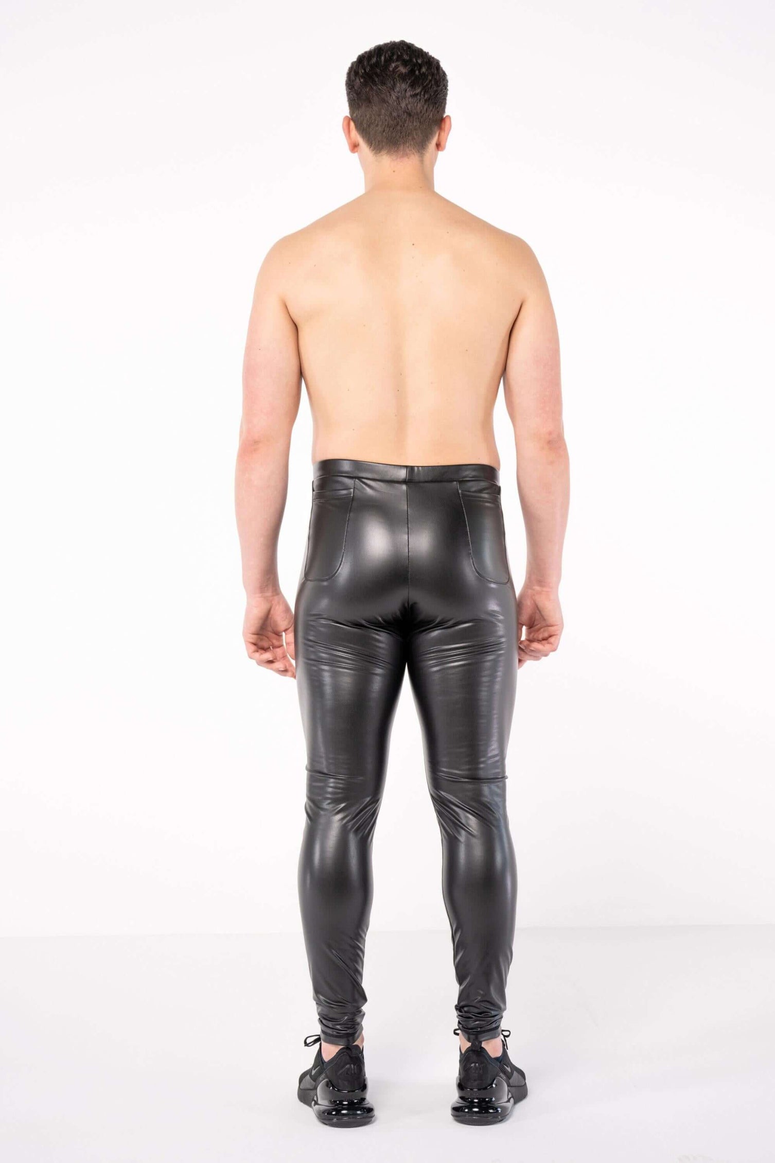 Berlin Men's Faux Leather Leggings | Black | Kapow Meggings