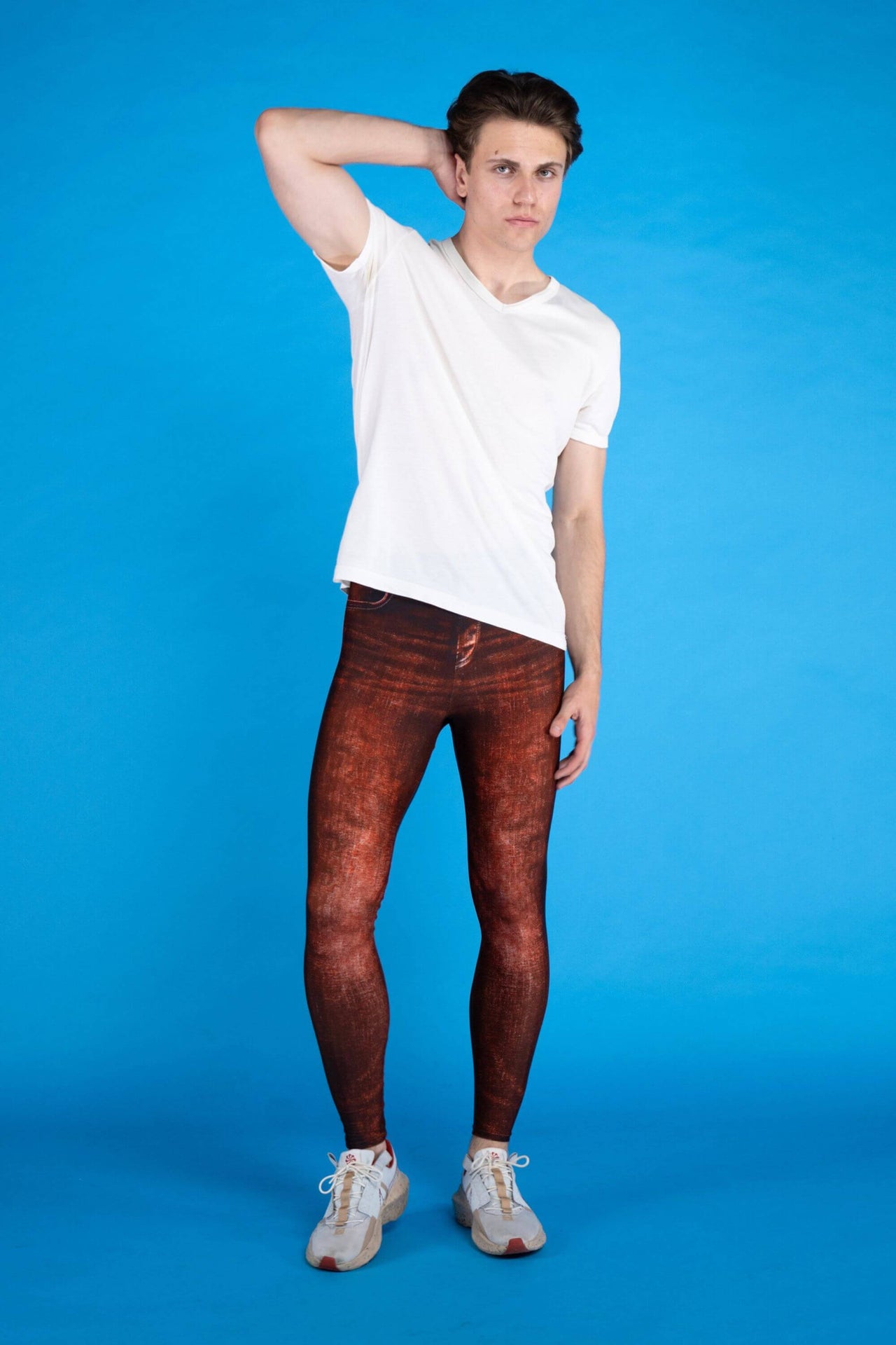 Rust Jean Ringo Men's Leggings | Kapow Meggings