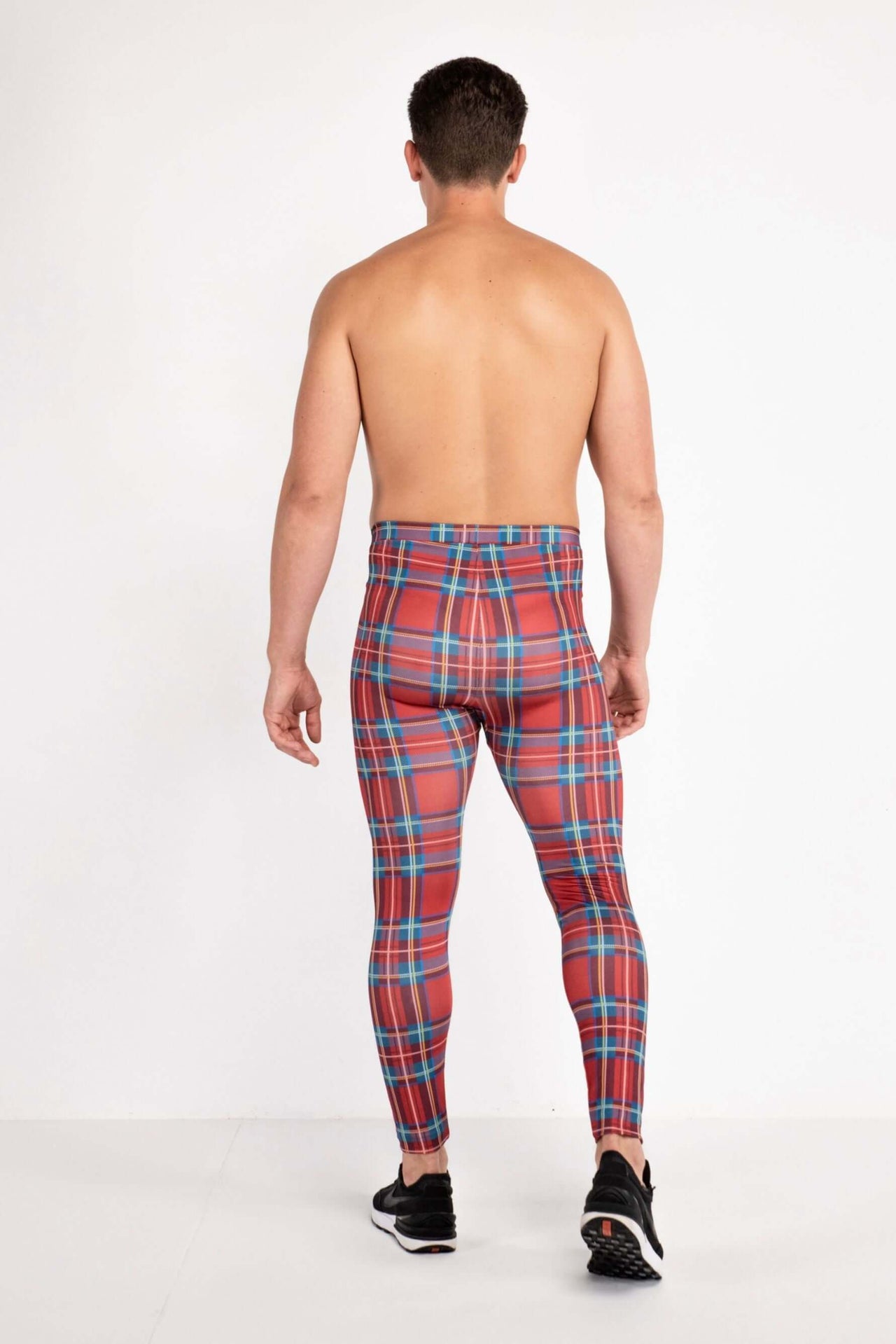 Groundskeeper Willie Men's Leggings | Red Tartan